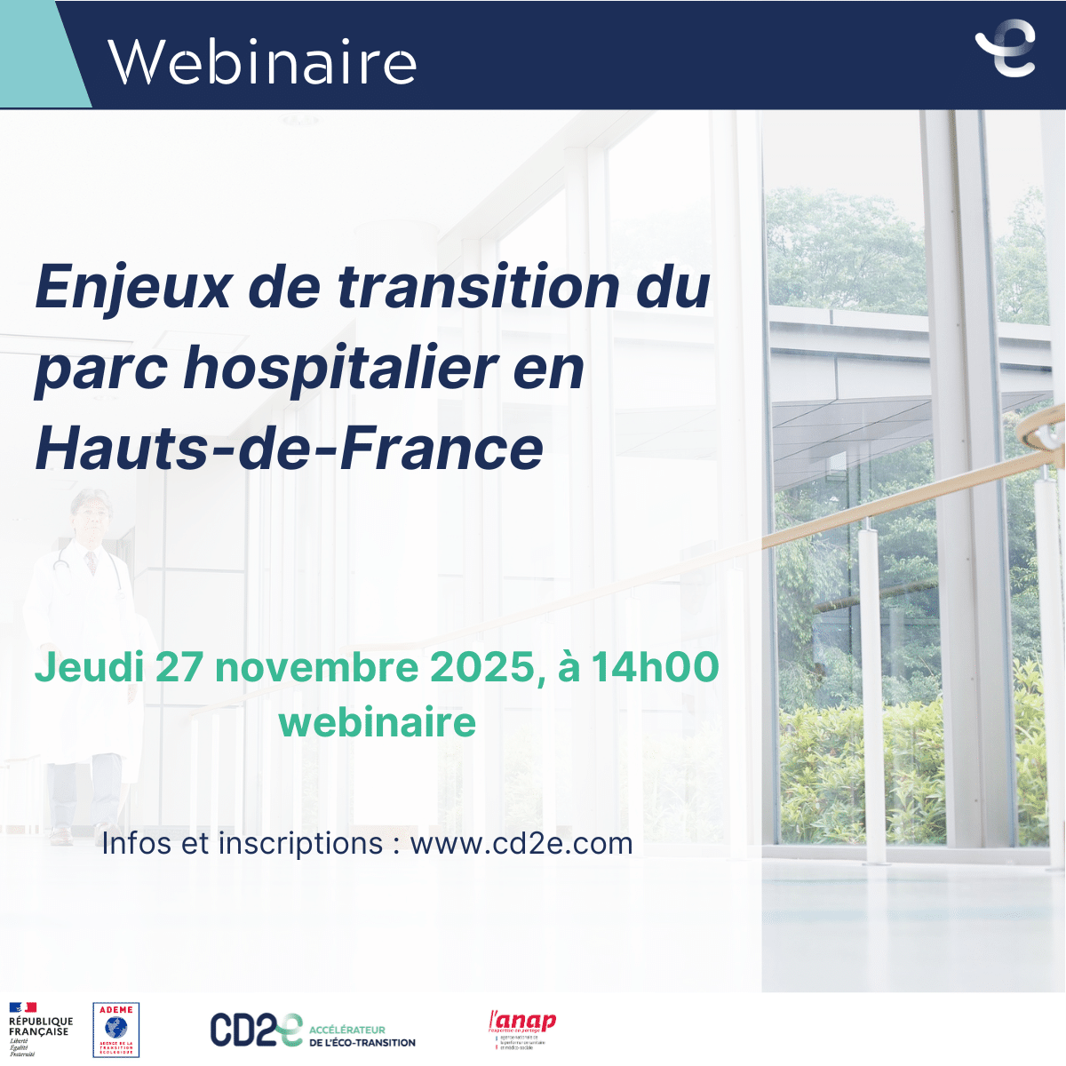 Enjeux de transition du parc hospitalier en Hauts-de-France - CD2E